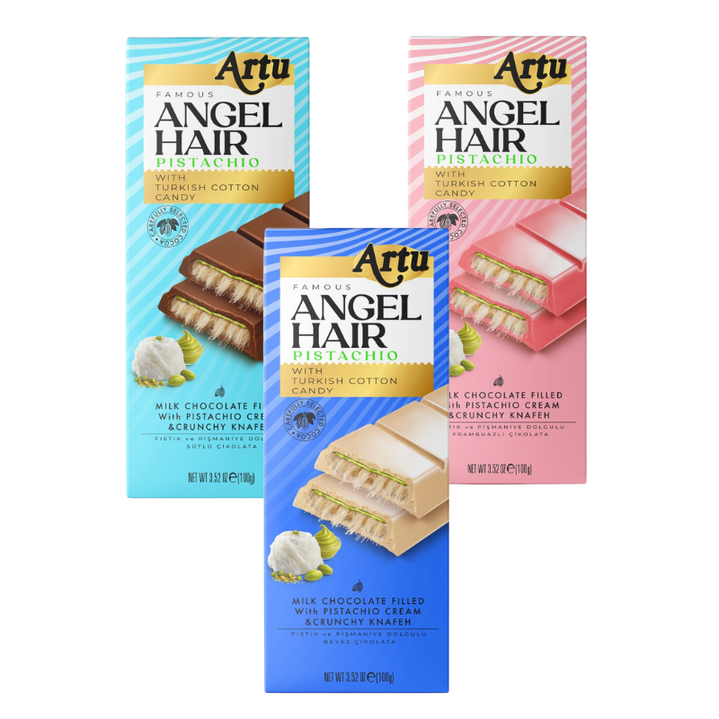 Chocolate con Cabello de Ángel y Pistacho 80g | ELEGIR REFERENCIA