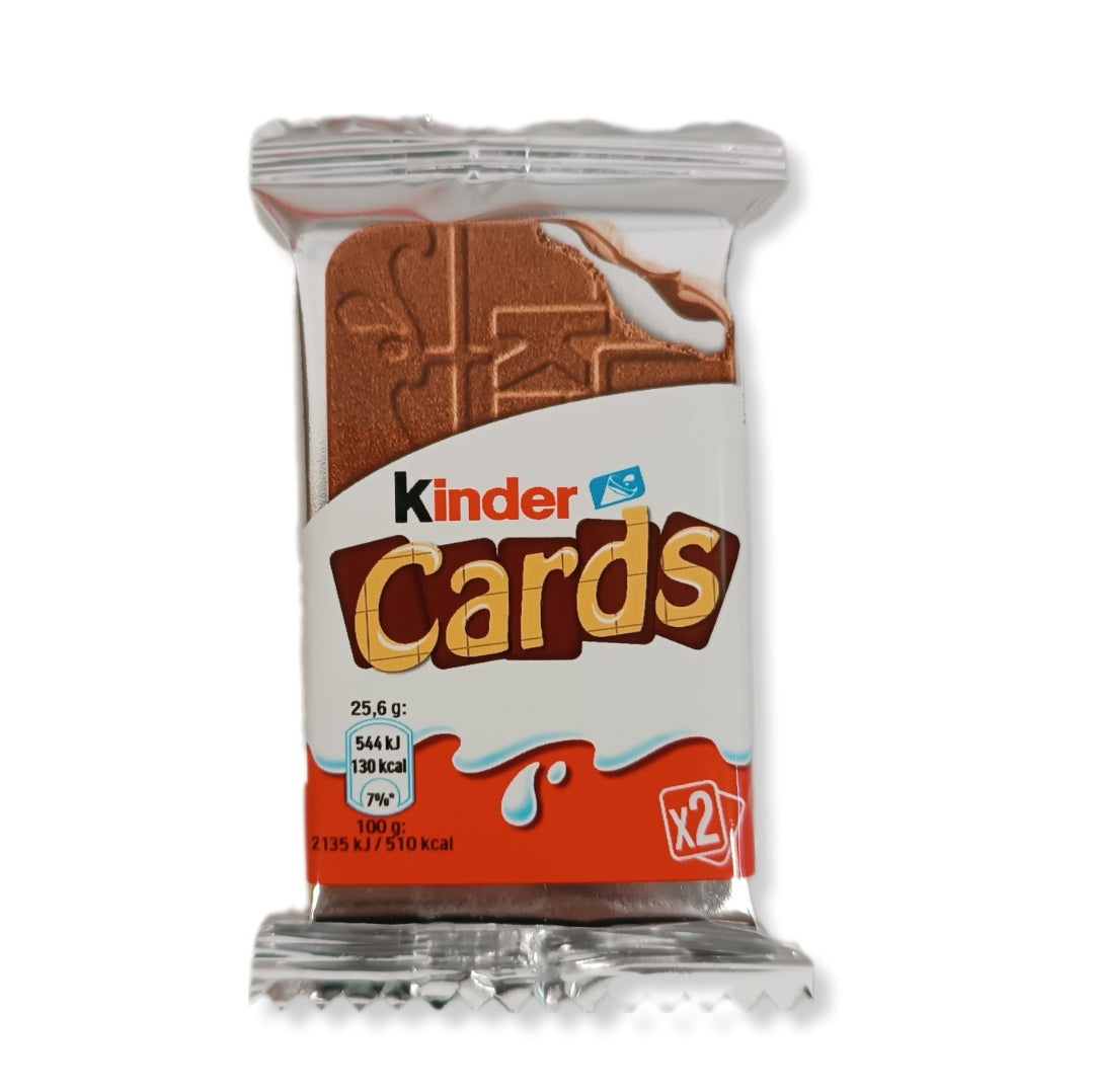 Kinder Cards - Galletas Con Relleno Interior | Caja 30 Unidades